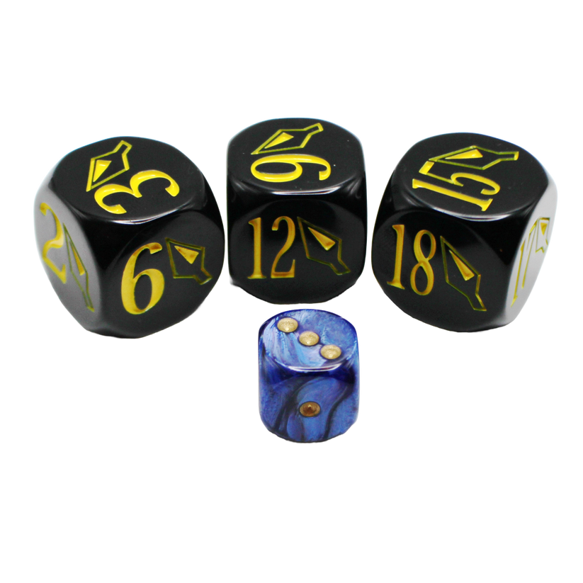 Attack Damage Dice 1-18 (Set of 3) – metalFABtokens