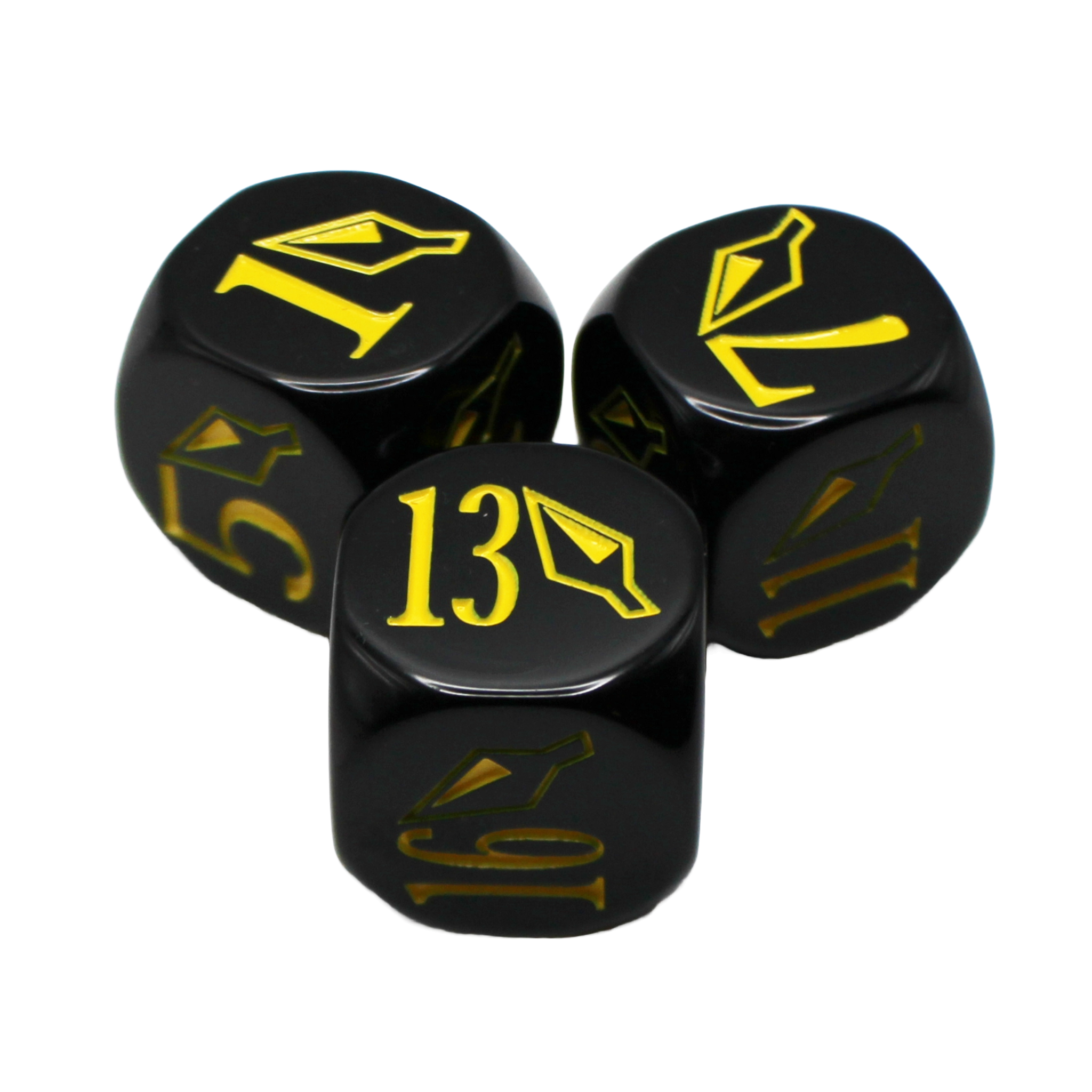 Attack Damage Dice 1-18 (Set of 3) – metalFABtokens