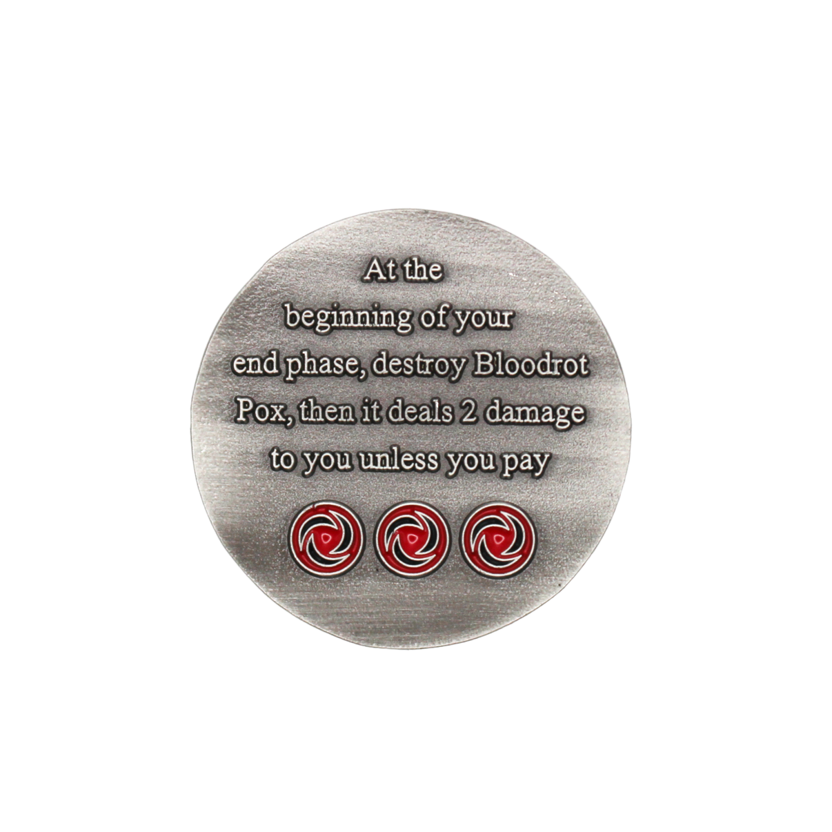 Bloodrot Pox Metal Token – metalFABtokens