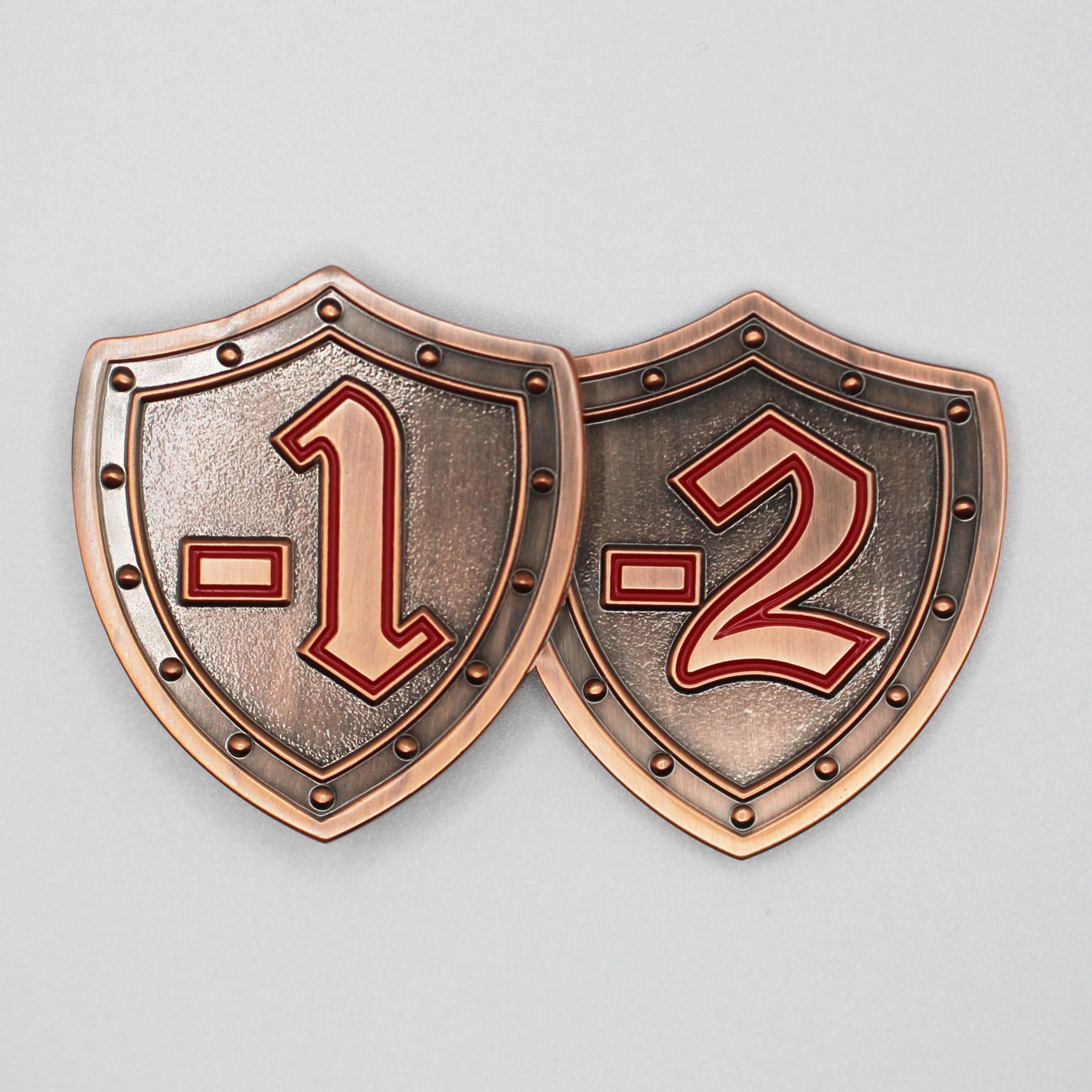 Streamer Shield Token : Oversized Metal Shield Token – metalFABtokens