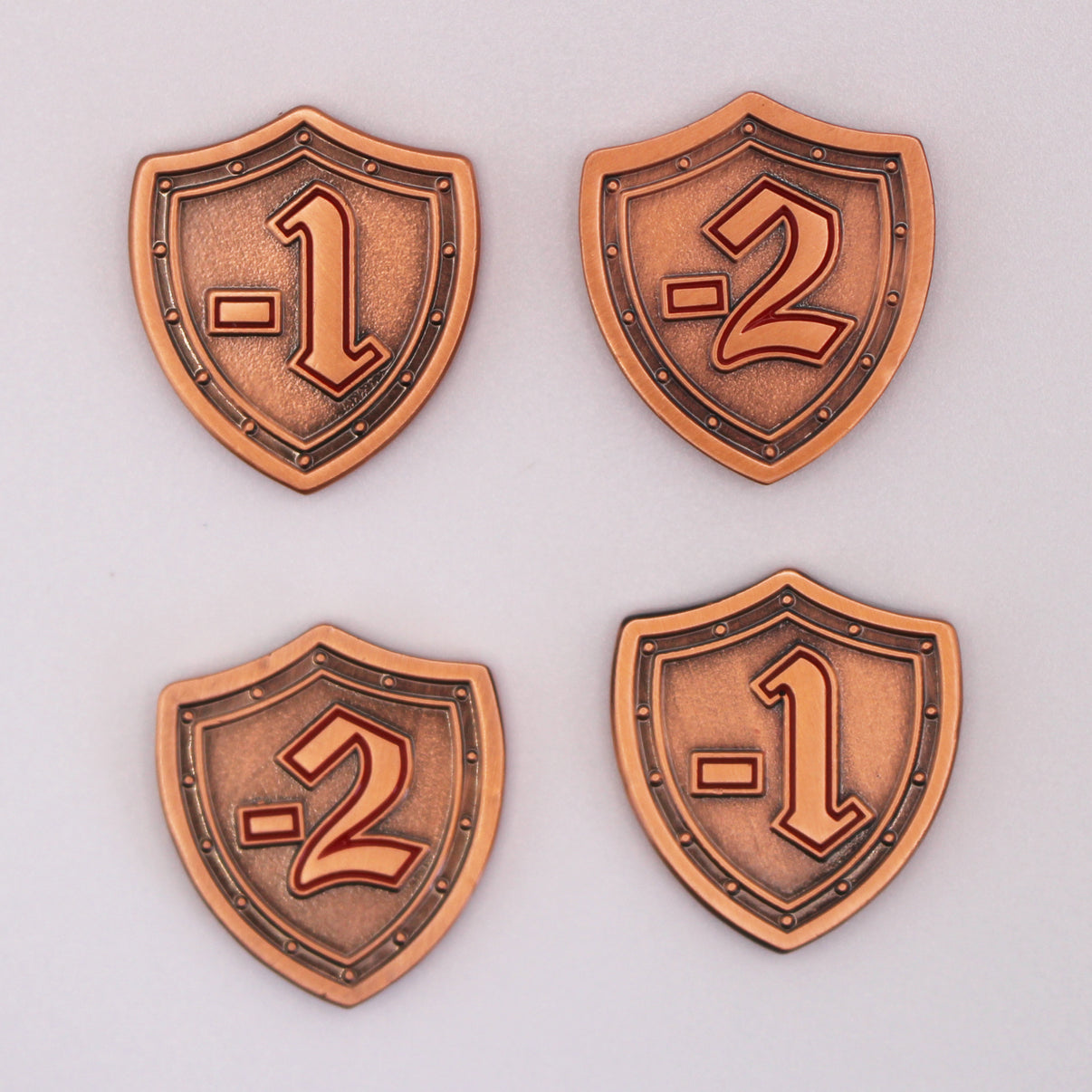Defense Tokens/Shield (-1/-2) Tokens, Equipment Set: 4 x Tokens ...