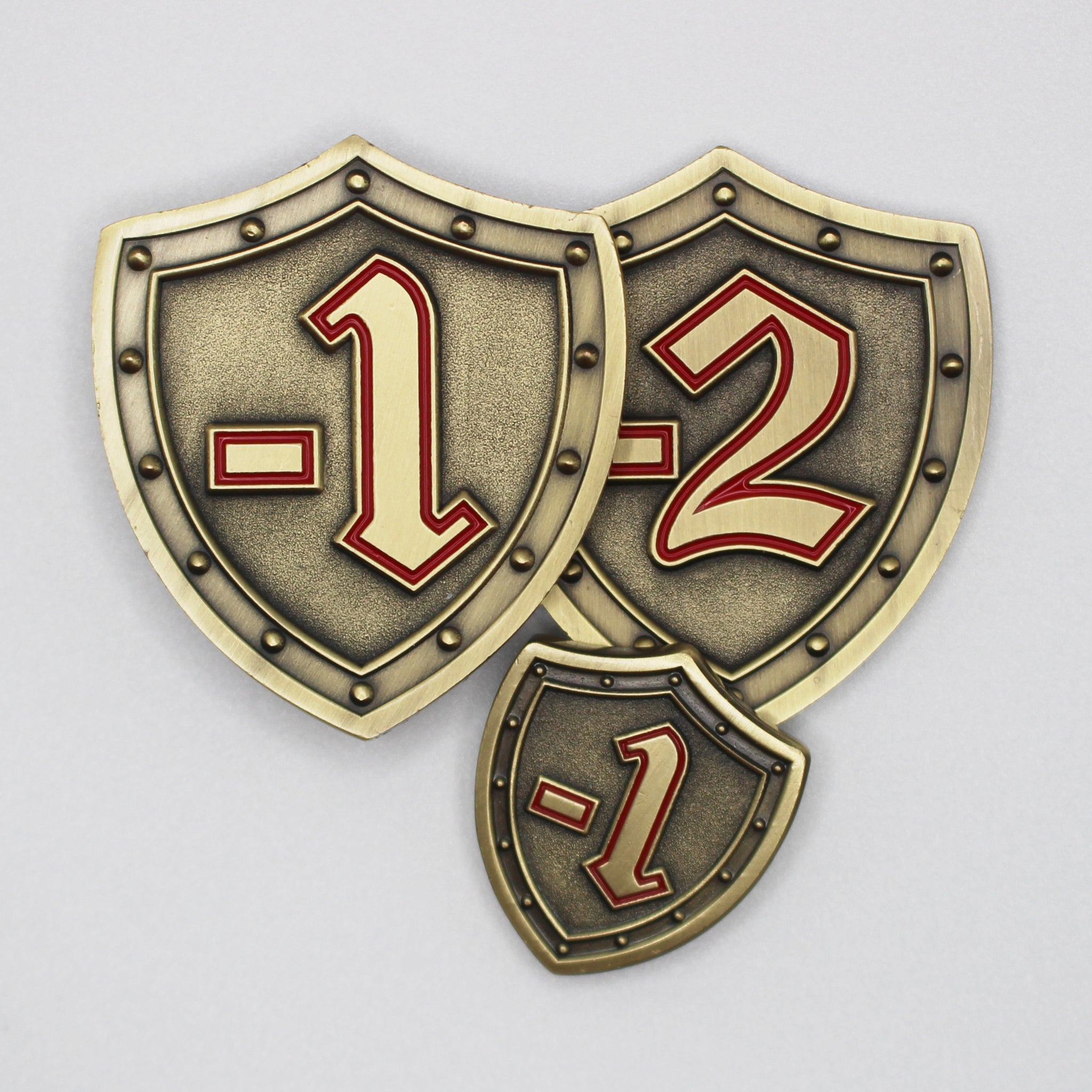 Streamer Shield Token : Oversized Metal Shield Token – metalFABtokens