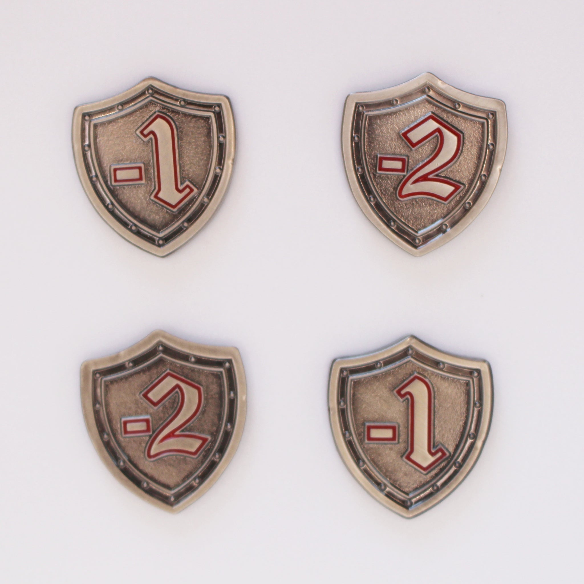 Defense Tokens/Shield (-1/-2) Tokens, Equipment Set: 4 x Tokens ...