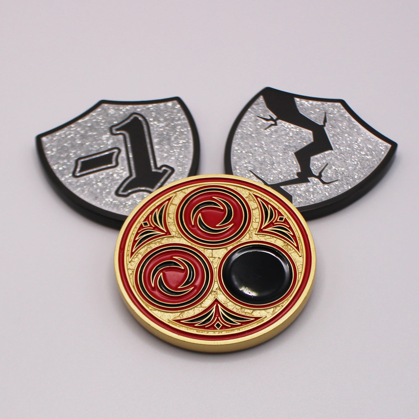 Streamer Set (3 Tokens): 1 x Oversized Metal Resource Token & 2 x Over ...