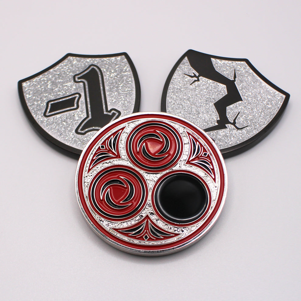 Streamer Set (3 Tokens): 1 x Oversized Metal Resource Token & 2 x Over ...