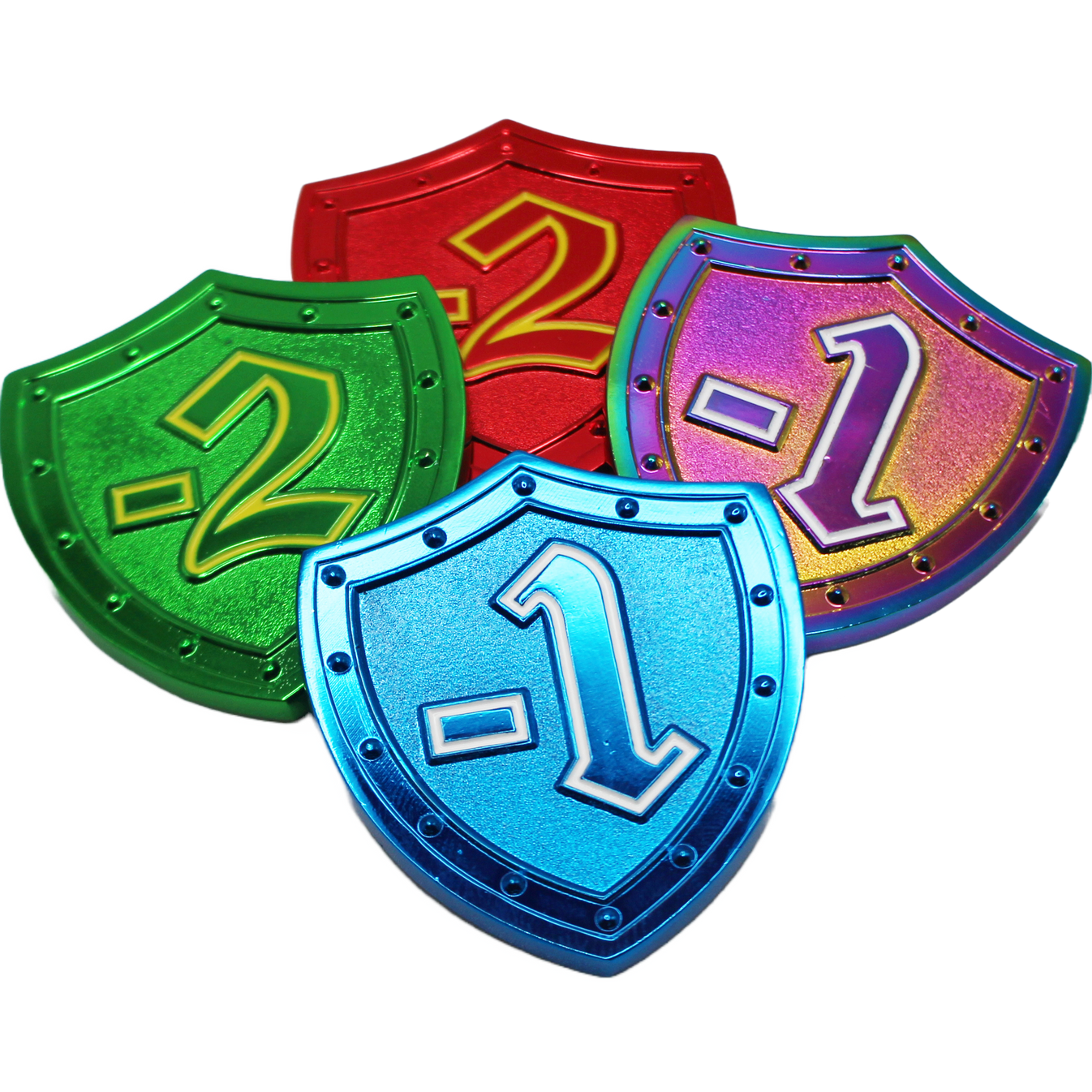 Streamer Shield Token : Oversized Metal Shield Token – metalFABtokens